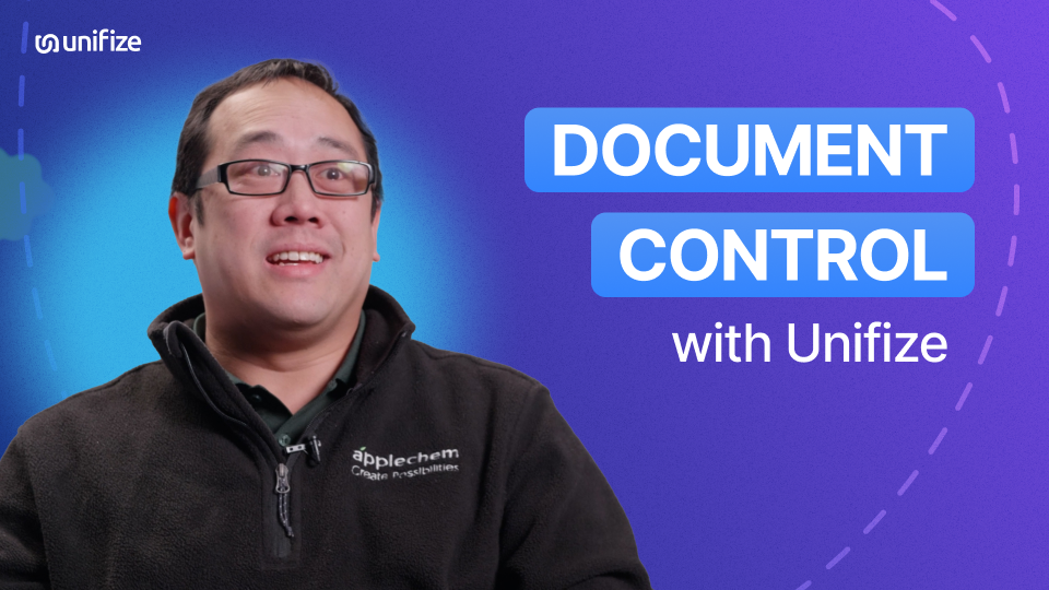 Document control with Unifize